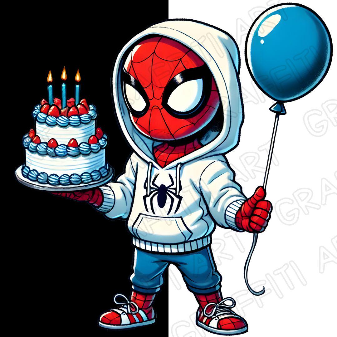 Superhero Birthday PNG: Kids Cartoon Clipart (instant Download) - Etsy