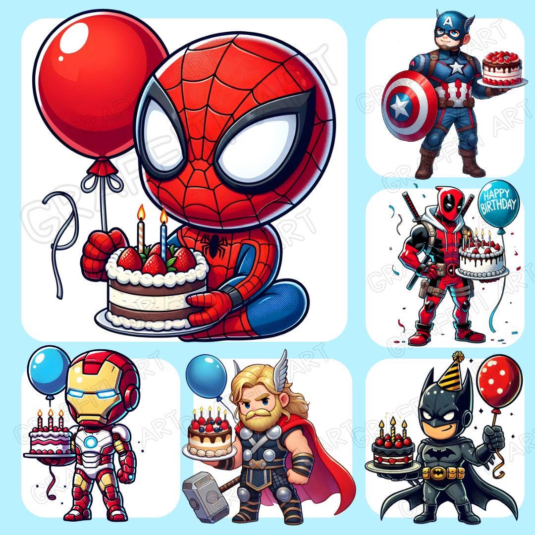 Kids Birthday Superhero Png, Birthday Boy Png, Birthday Shirt Png, Kids ...