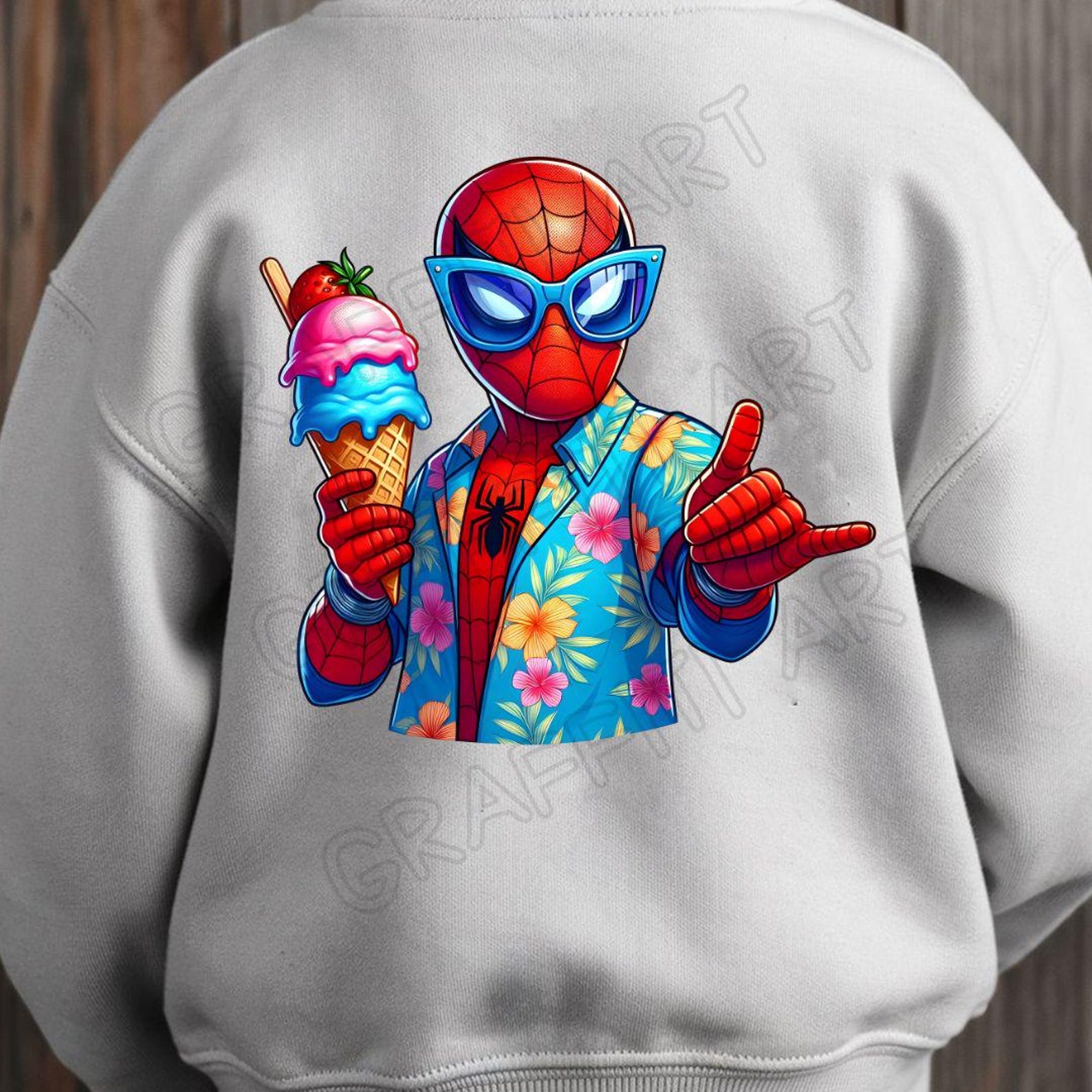 Spiderman Summer Vibes PNG: Kids Cartoon Sublimation Design (digital ...