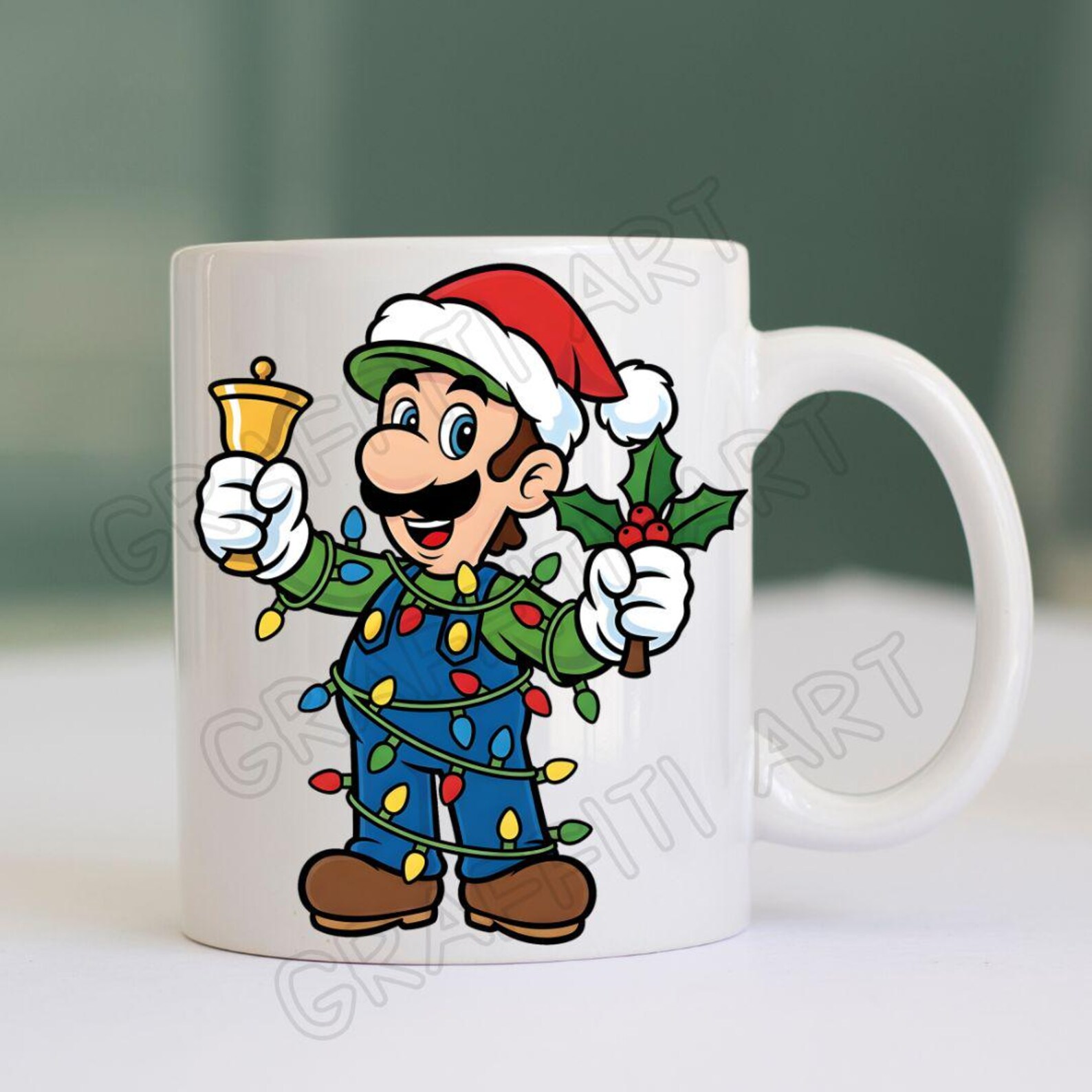 Super Mario Christmas PNG, Kids Cartoon Christmas Shirt Sublimation ...