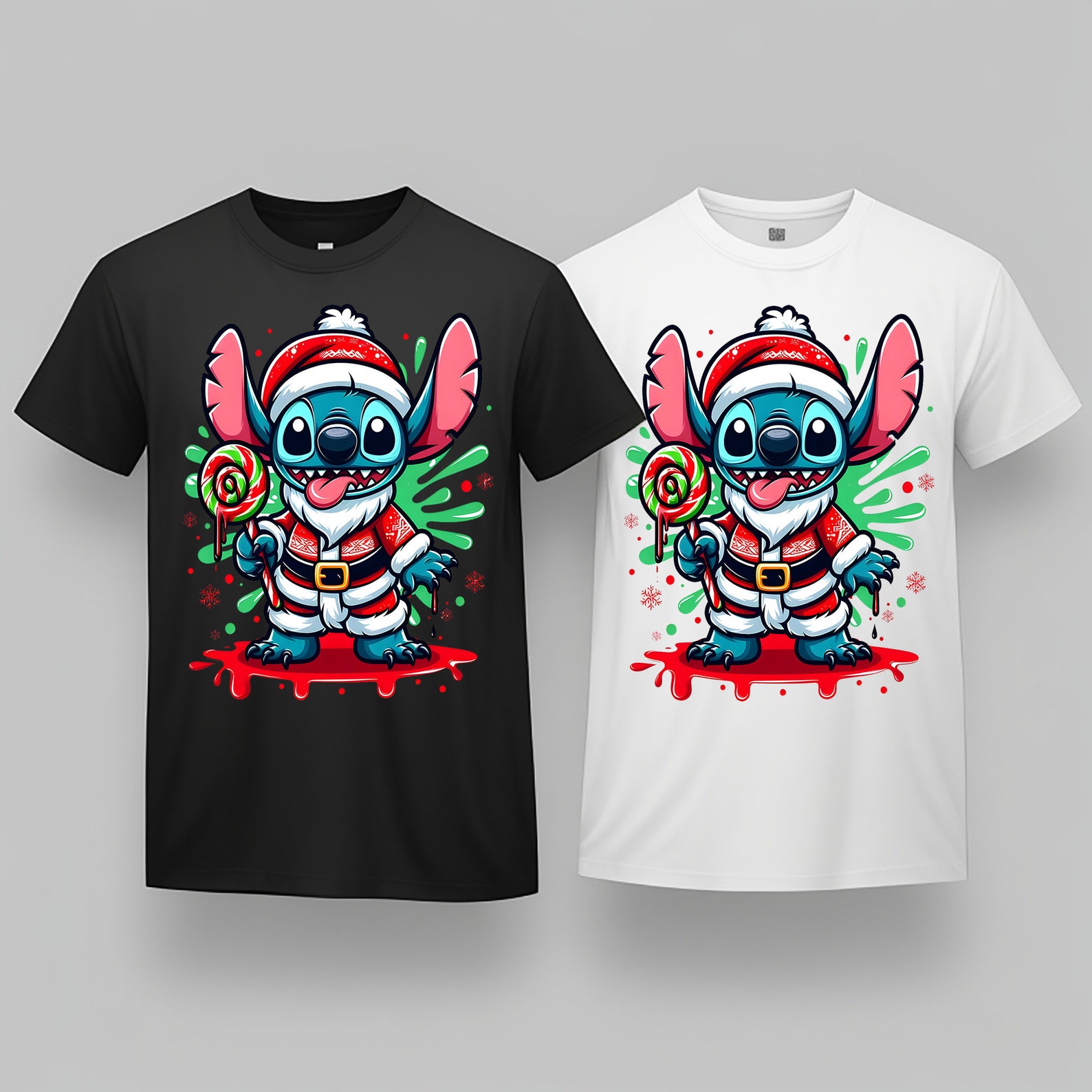 Christmas Lilo Stitch Graffiti Design: Merry Christmas T-shirt PNG ...