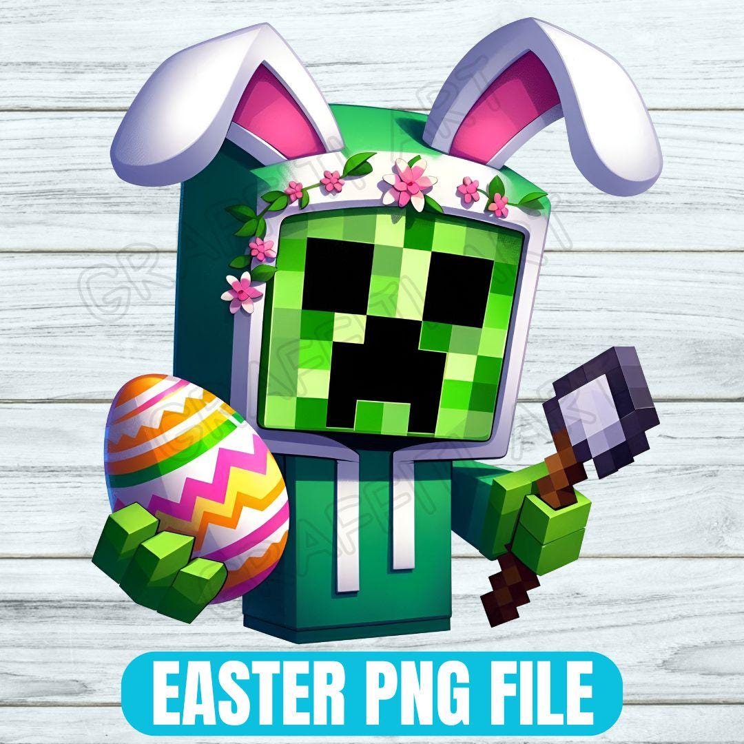 Minecraft Easter Png, Minecraft Png Clipart, Spring Season, Minecrafter ...