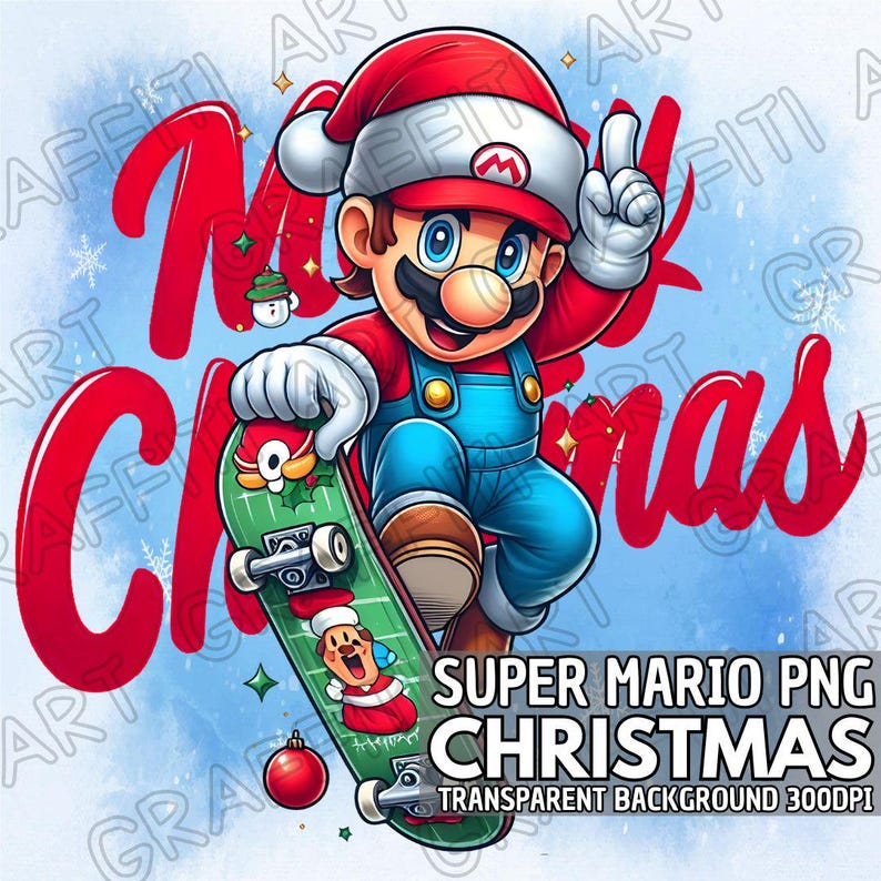 Christmas Mario Png, Kids Cartoon Png, Kids Cartoon Clip Art, Christmas ...