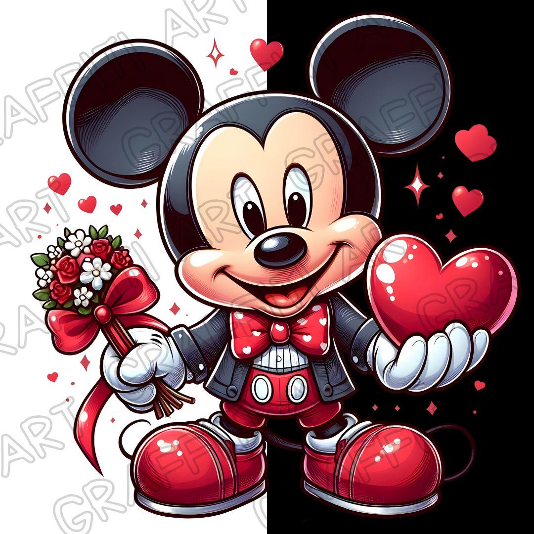 Stanley Valentine Day PNG, Mickey Mouse Png Magical Heart , Happy ...