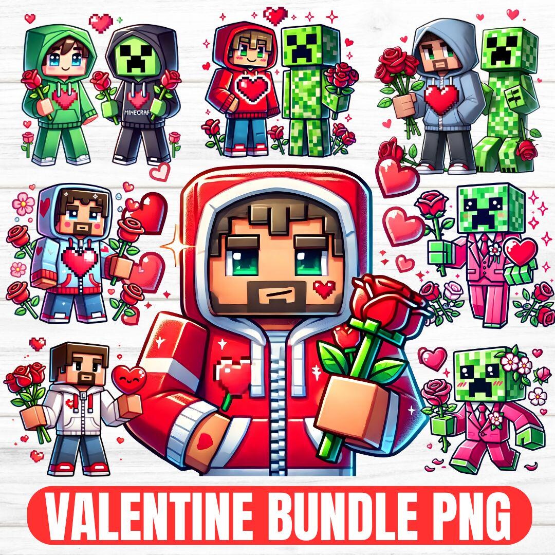 Valentine Day Minecraft , Minecraft Clipart, Minecraft, PNG ...