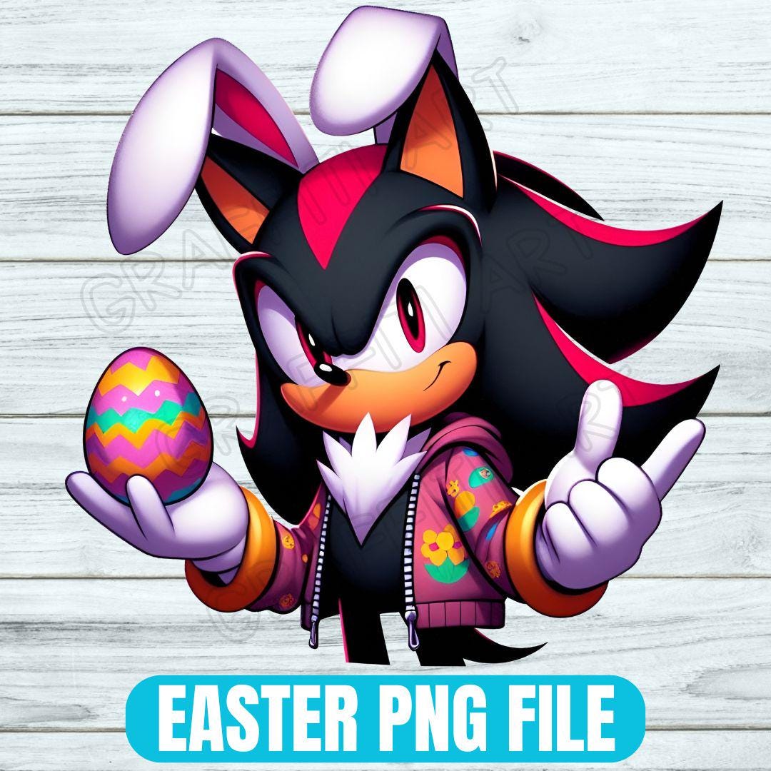 Easter PNG, Sonic the Hedgehog Easter PNG, Sonic Easter Shirt Design ...