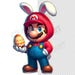 Super Mario Easter PNG: Kawaii Cartoon Clipart (digital Download) - Etsy