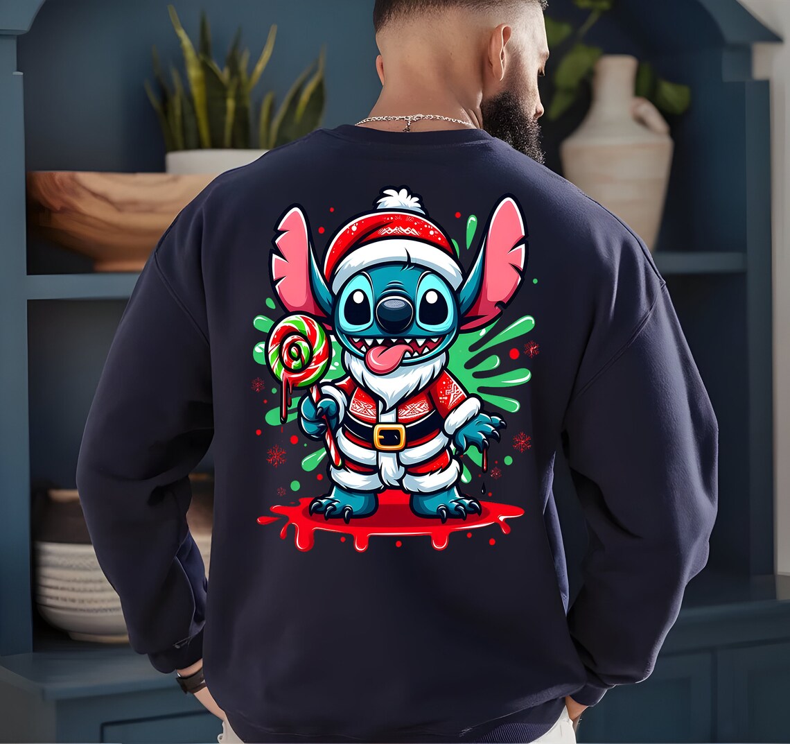 Christmas Lilo Stitch Graffiti Design: Merry Christmas T-shirt PNG ...