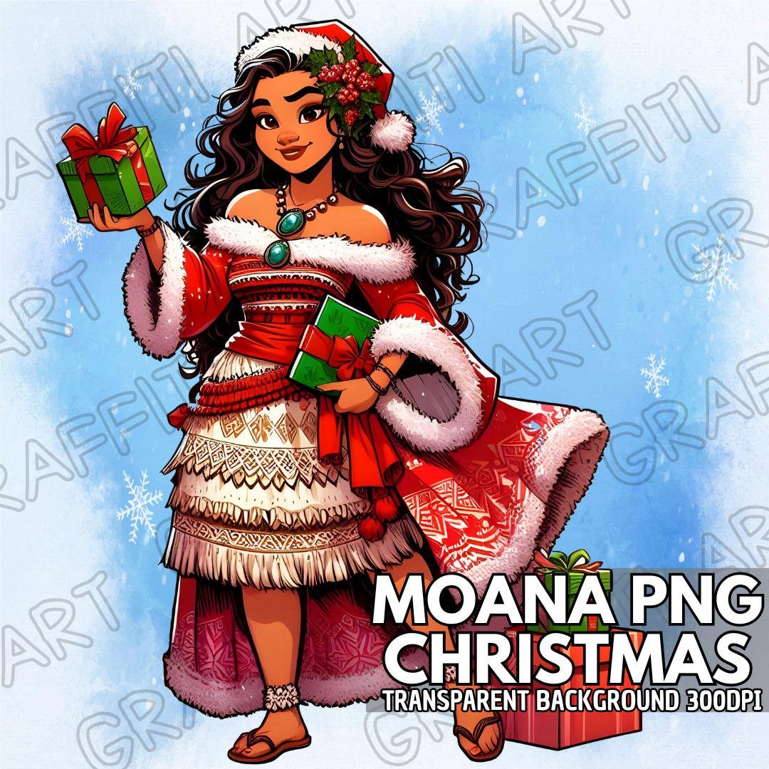 Princess Moana Png, Moana Christmas Png, Merry Christmas Png, Kids ...