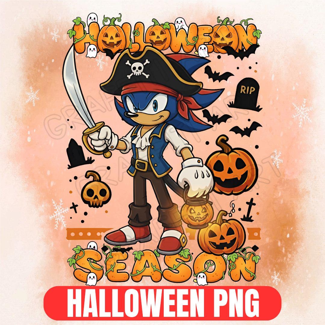Halloween Season Sonic the Hedgehog PNG, Halloween Kids Cartoon Clipart ...