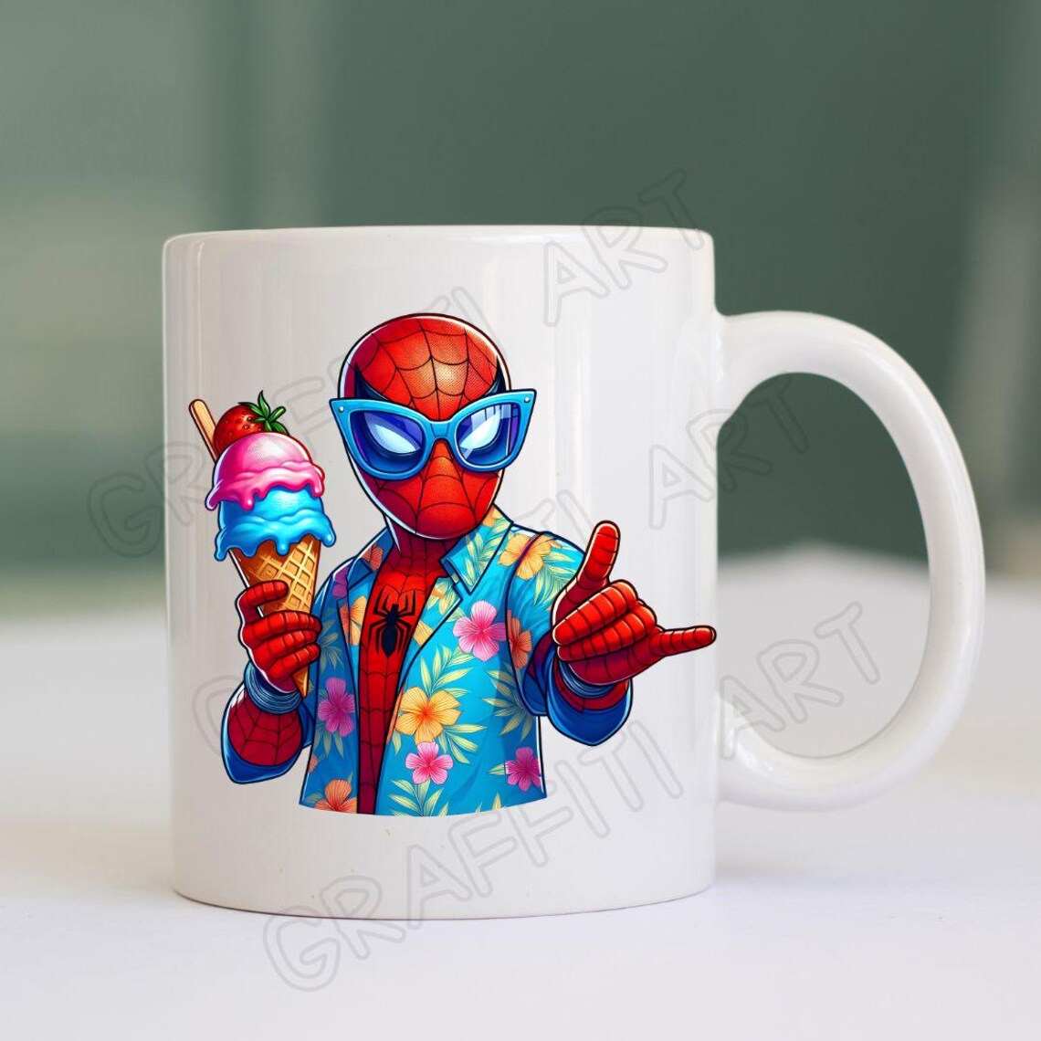 Spiderman Summer Vibes PNG: Kids Cartoon Sublimation Design (digital ...