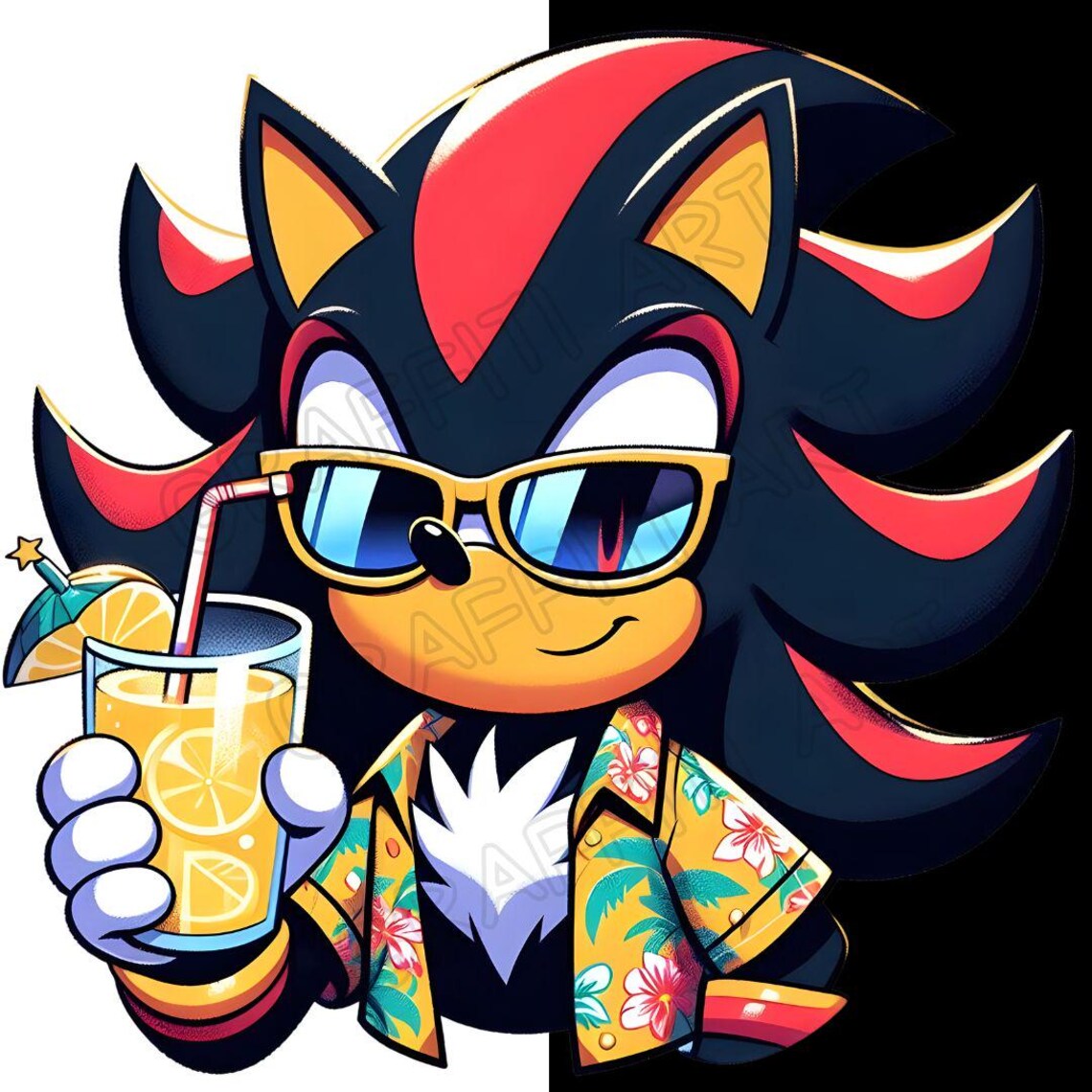 Sonic Summer Vibes PNG: Kids Cartoon Sublimation Design (digital ...
