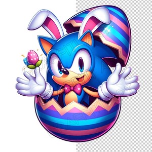 Sonic the Hedgehog Easter PNG, Sonic Easter Shirt Sublimation Design ...