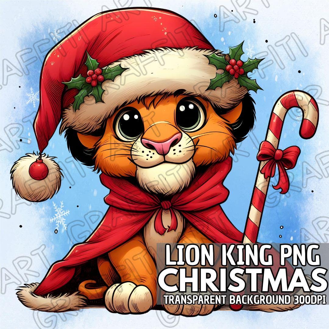 Lion King Png, Lion King Christmas Png, Merry Christmas Png, Kids ...