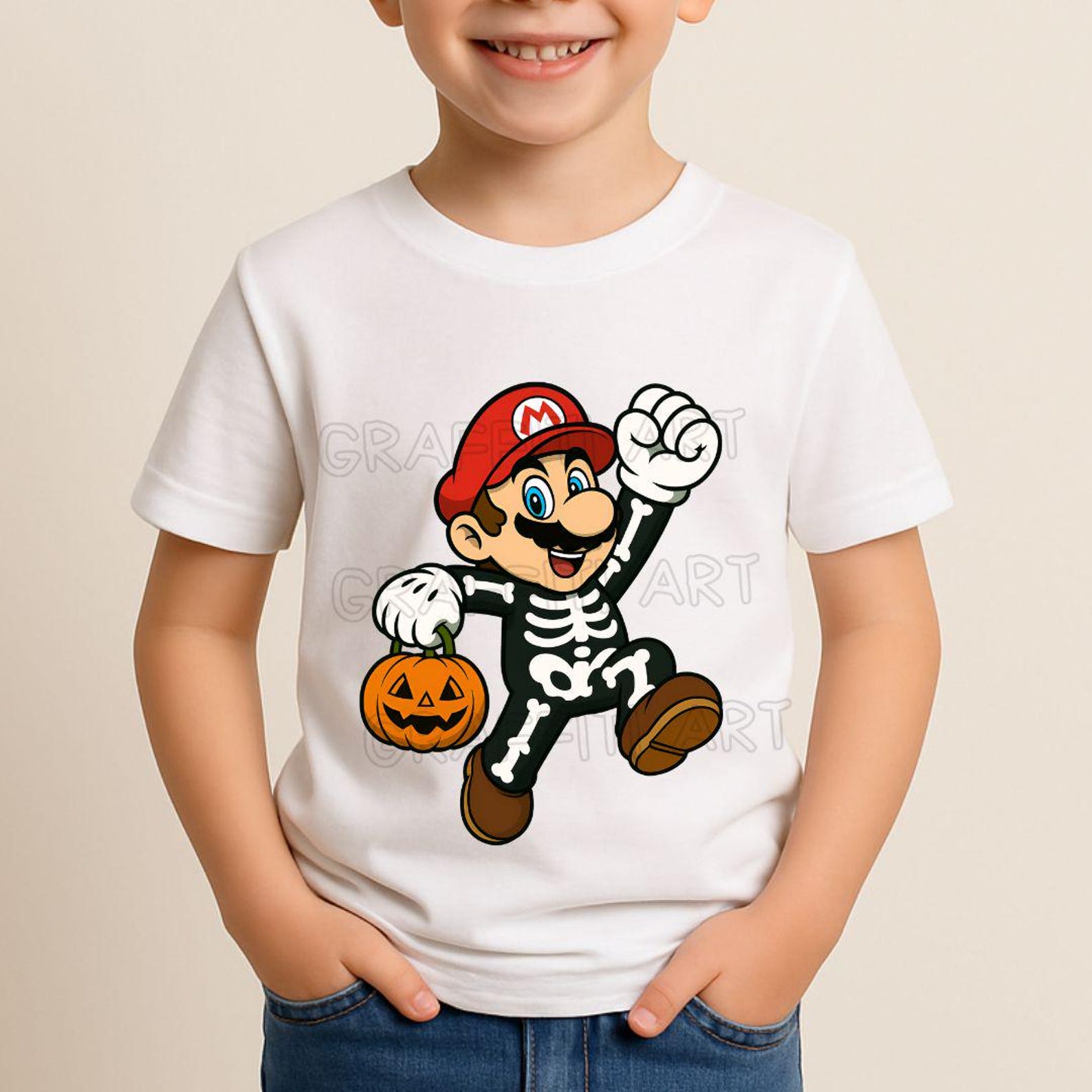 Halloween Super Mario PNG Bundle - Spooky Kids Cartoon Design Digital ...