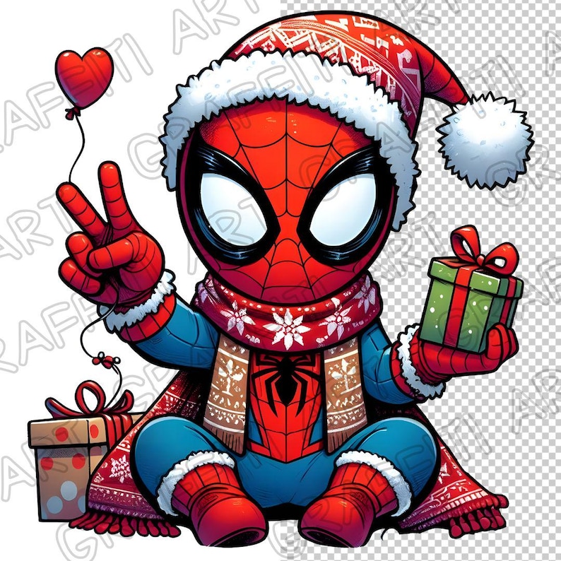 Spiderman Png, Spiderman Christmas Png, Merry Christmas Png, Kids ...