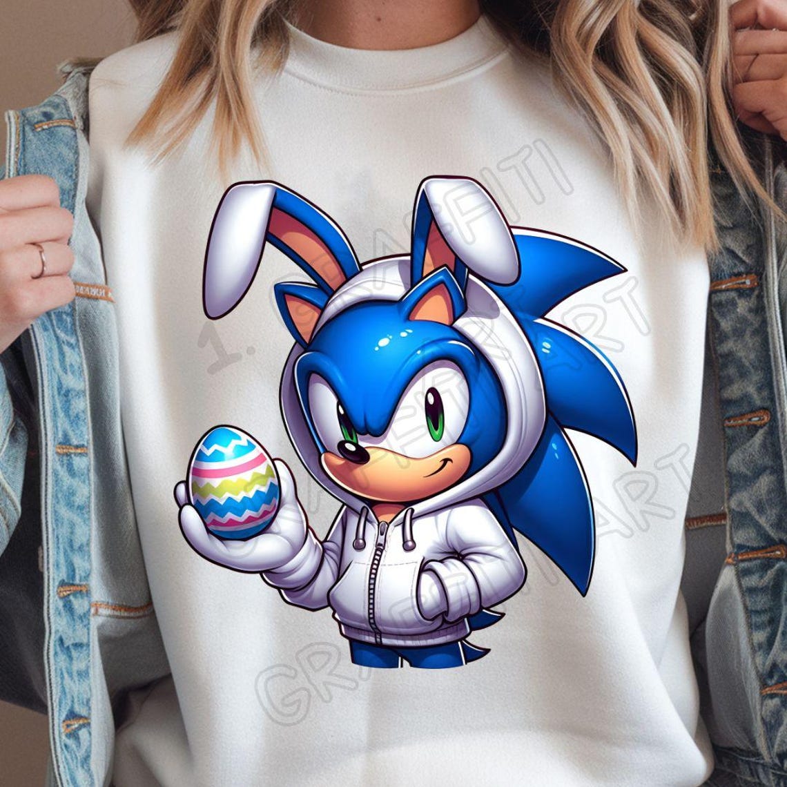 Sonic Easter PNG: Hedgehog Easter Egg Design (digital Download) - Etsy