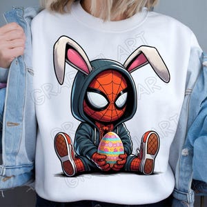 Kawaii Easter PNG, Super Hero Easter PNG, Spidey Easter Shirt ...
