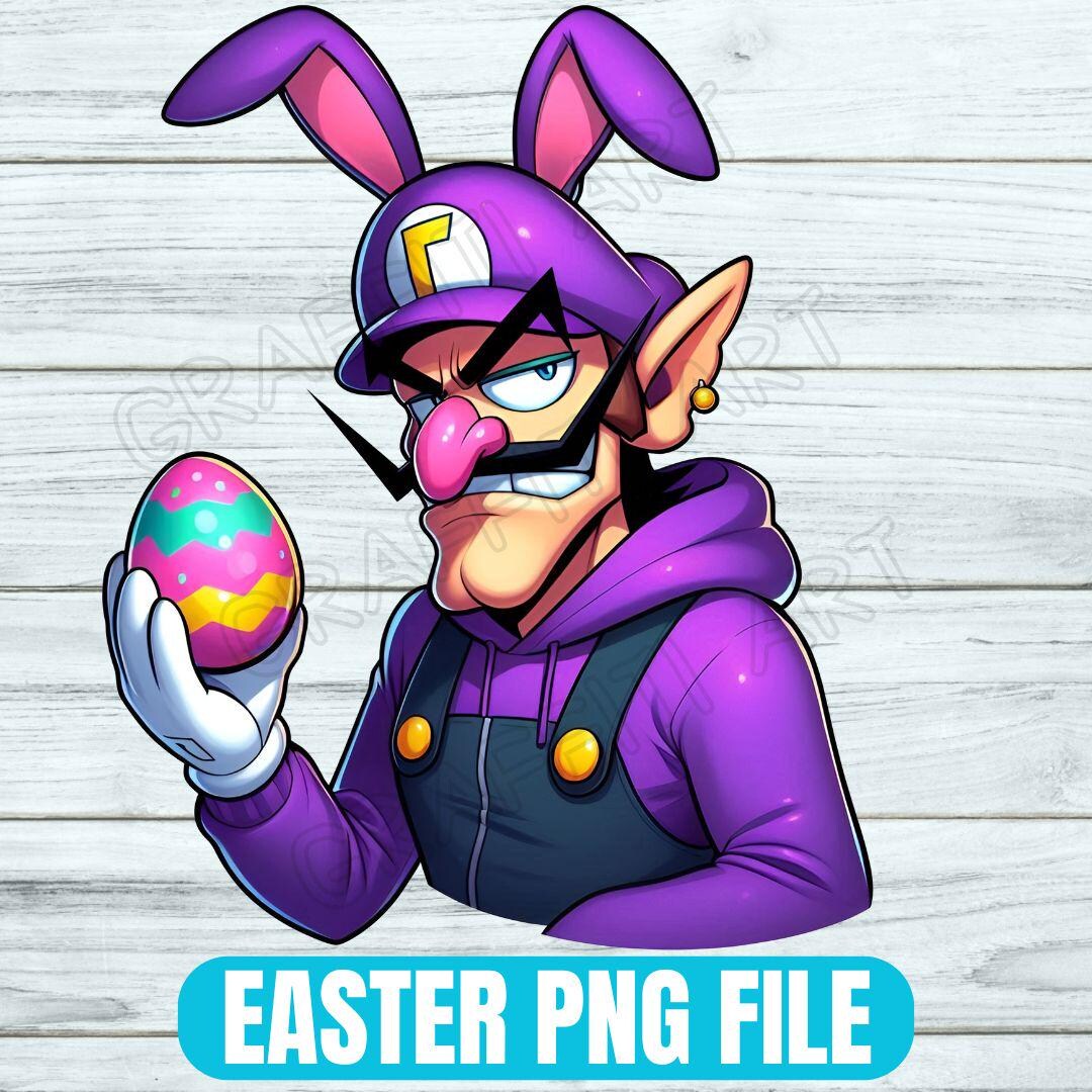 Kawaii Easter Png, Super Mario Png, Easter Mario Png Sublimation Design ...