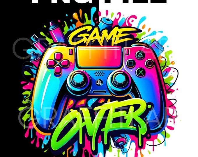 Pro Gamer Png, Gaming Lover Sublimation Design, Graffiti Clipart ...