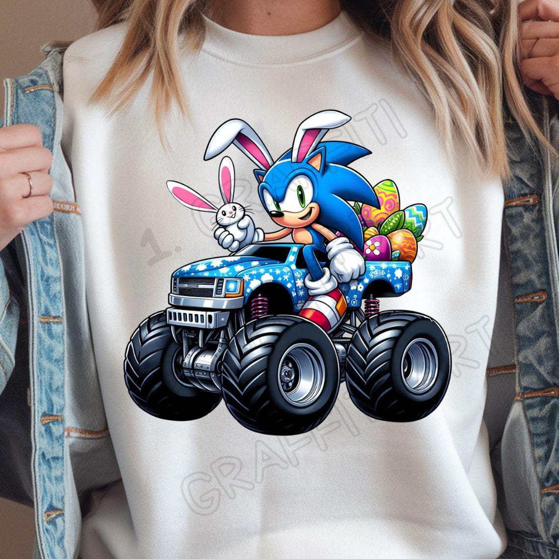 Sonic the Hedgehog Easter PNG, Sonic Easter Shirt Sublimation Design ...