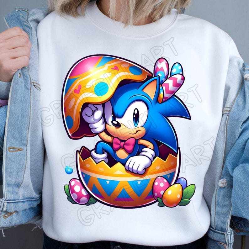Sonic the Hedgehog Easter PNG, Sonic Easter Shirt Sublimation Design ...