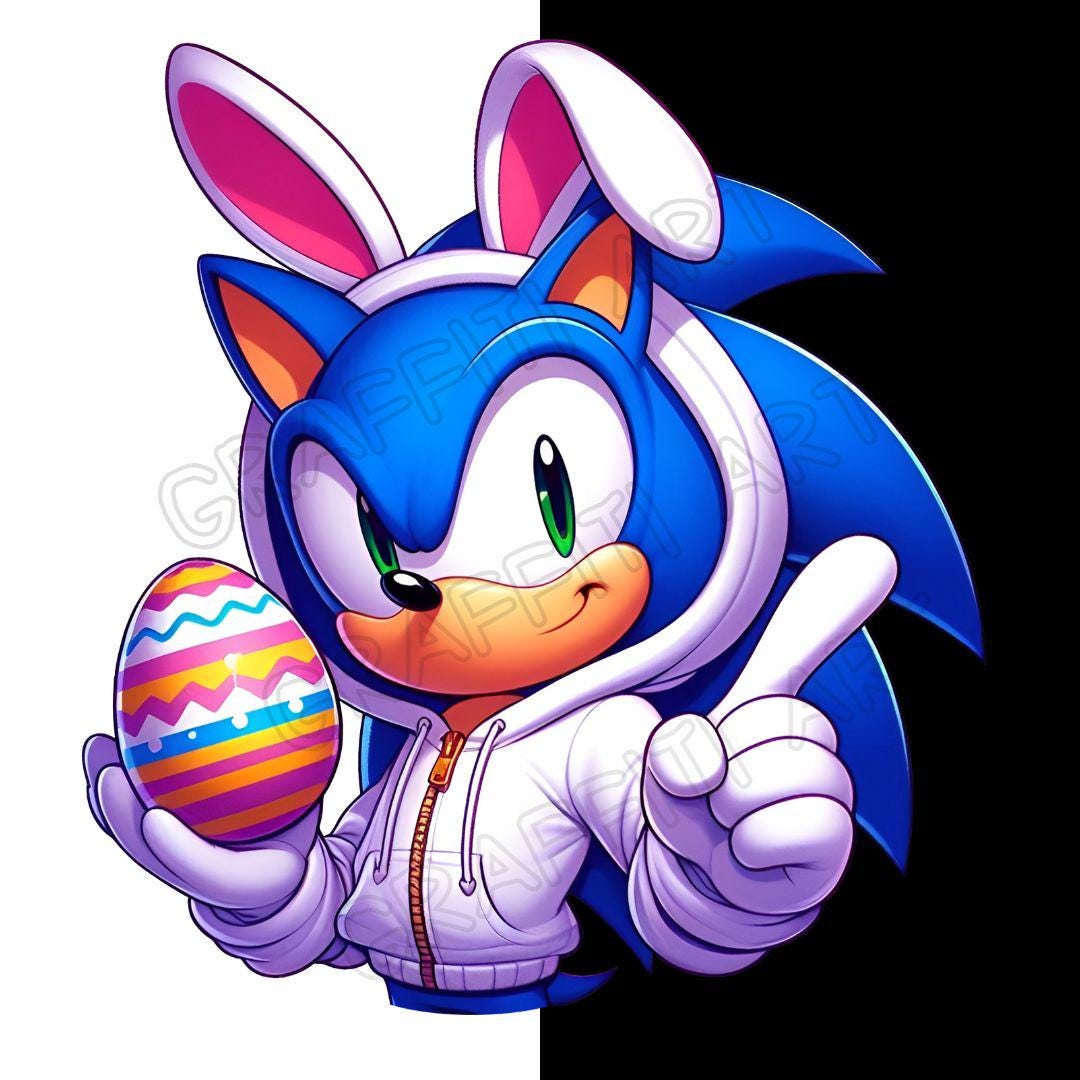 Sonic Easter PNG: Hedgehog Easter Shirt Design (digital Download) - Etsy