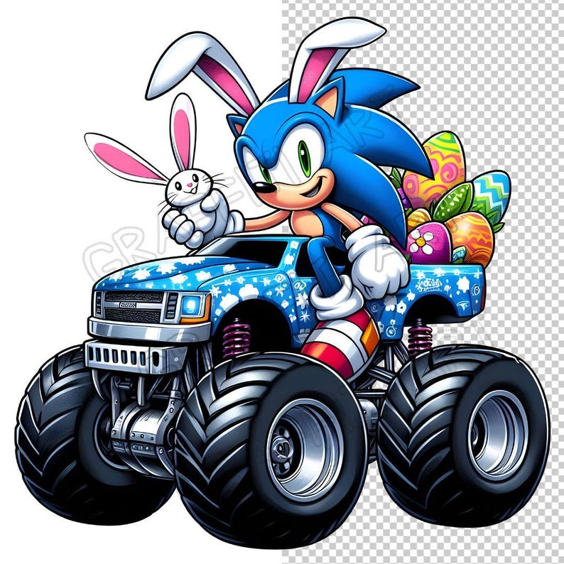 Sonic Easter PNG: Hedgehog Sublimation Design (digital Download) - Etsy