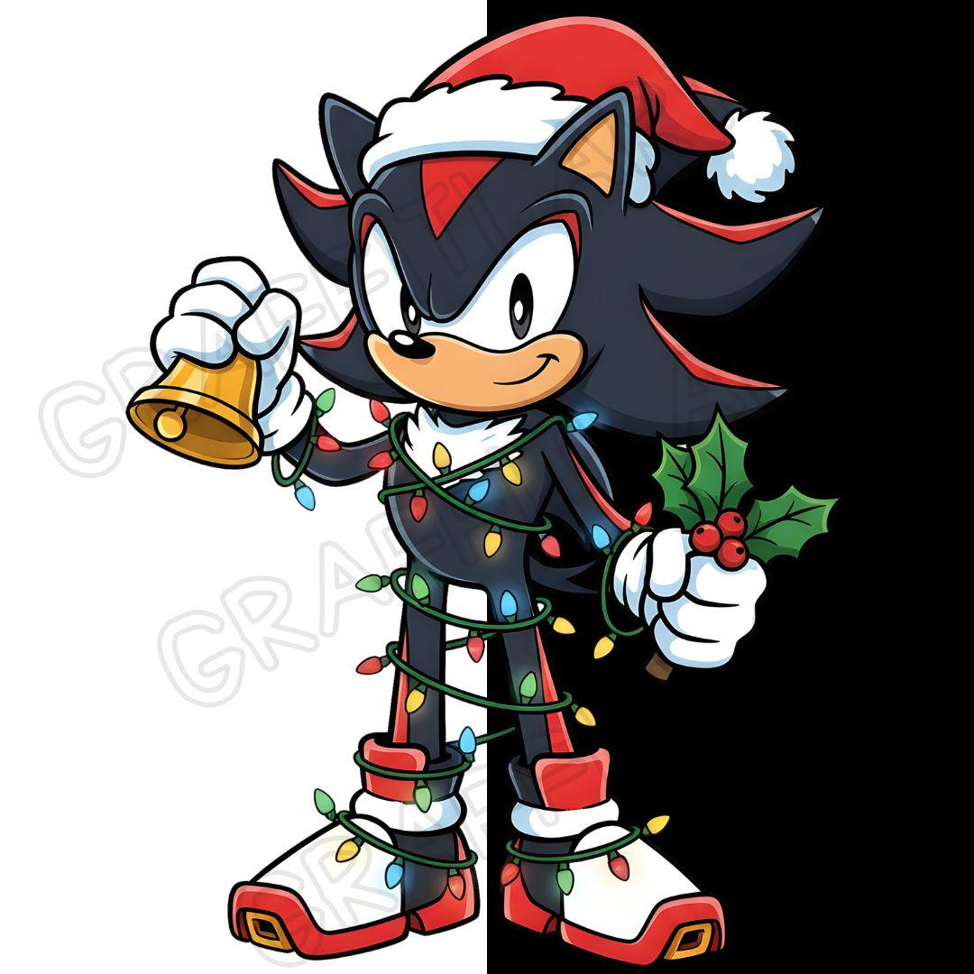 Sonic Christmas PNG, Cartoon Sublimation Design, Sonic the Hedgehog ...