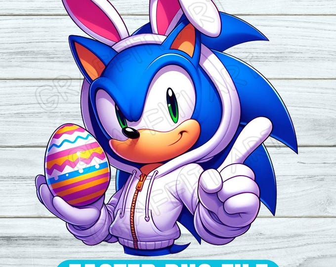 Sonic Easter PNG: Hedgehog Easter Shirt Design (digital Download) - Etsy