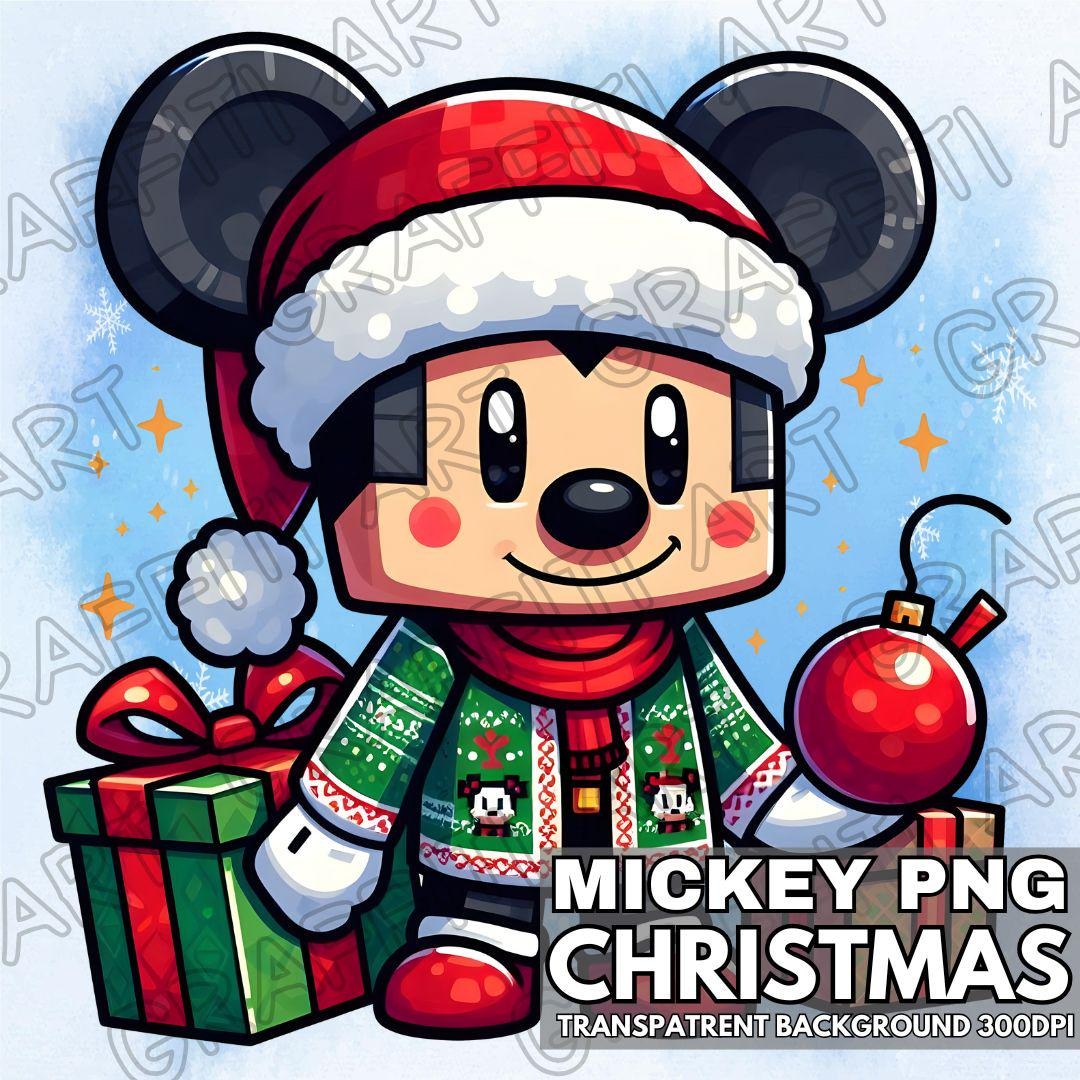Minecraft Mickey Mouse Png, Kids Cartoon Png, Clip Art Christmas ...