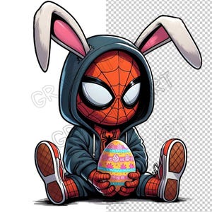 Kawaii Easter PNG, Super Hero Easter PNG, Spidey Easter Shirt ...