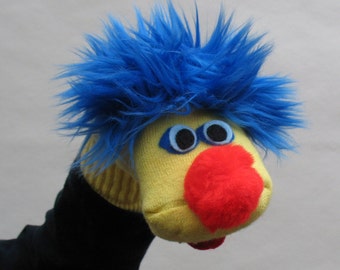 Gray Mouse Sock Puppet Handmade toy | Etsy