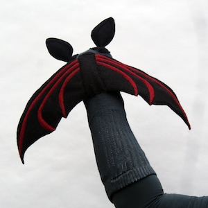 Couture Vampire Bat Sock Puppet, Handmade by Artist, OOAK, 3 Sizes Many ...