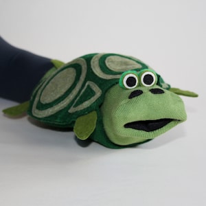 Heirloom Quality, Couture Turtle Sock Puppet, Handmade, OOAK ...