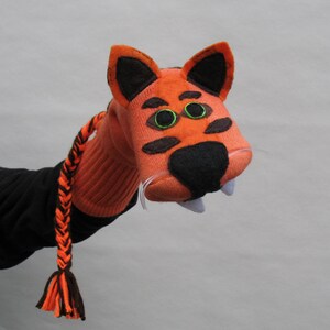 Deluxe Tiger Sock Puppet With Moving Mouth, for Kids & Adults, Handmade ...