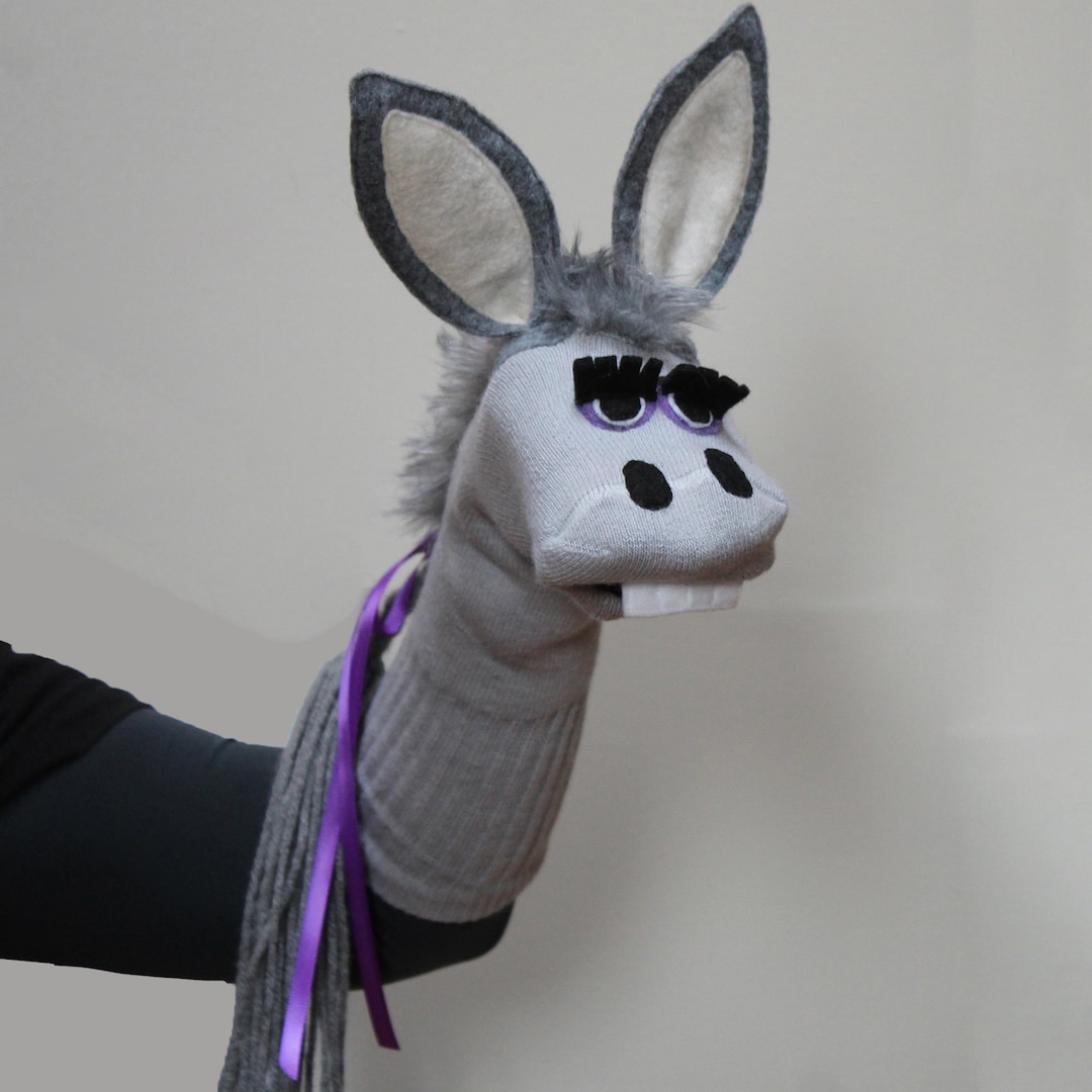 Luxury Sock Puppet, Delightful Donkey, Heirloom Quality, Professionally ...