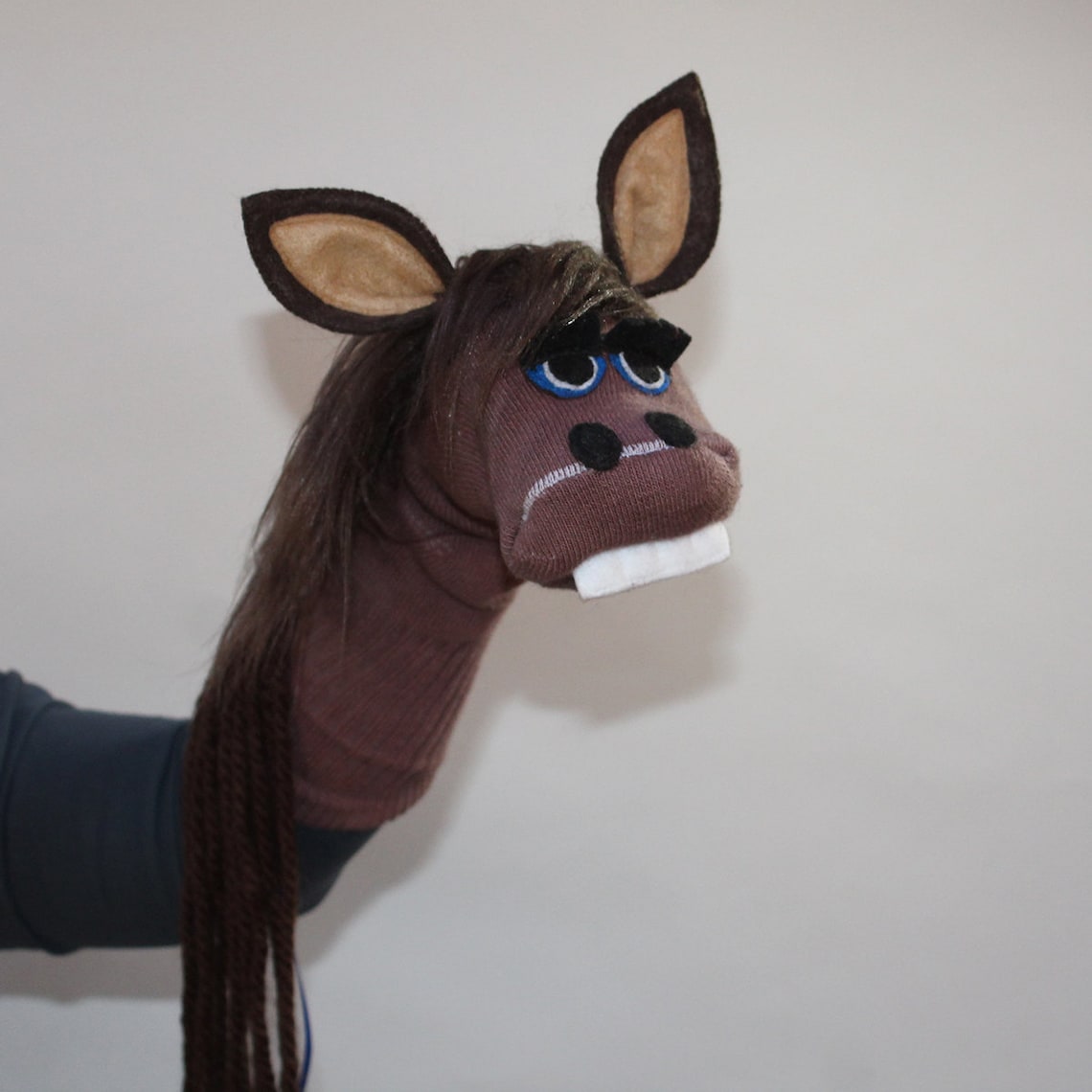 Gorgeous Brown Horse Sock Puppet Heirloom Quality | Etsy