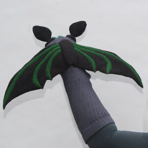 Couture Vampire Bat Sock Puppet, Handmade by Artist, OOAK, 3 Sizes Many ...
