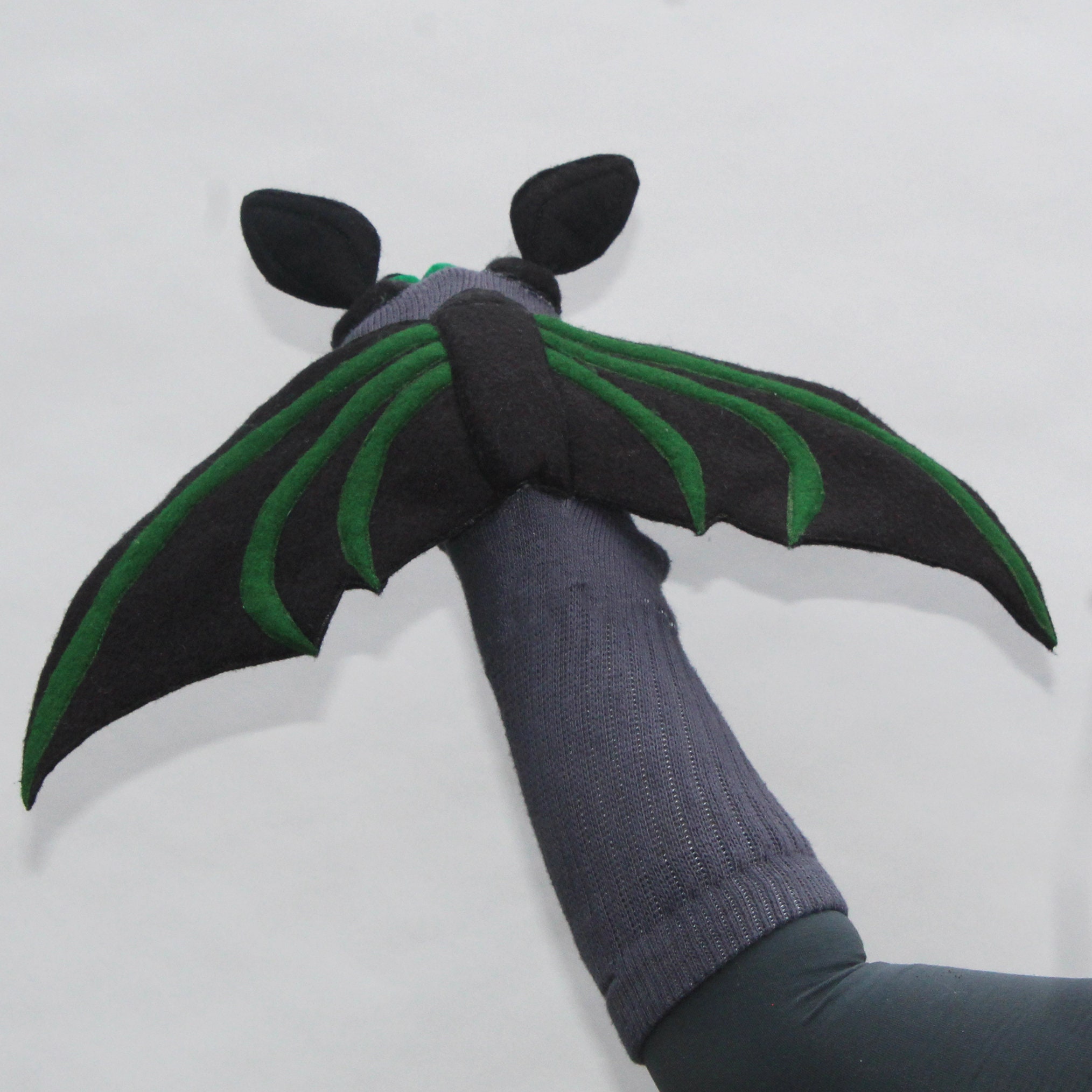 Couture Vampire Bat Sock Puppet, Handmade by Artist, OOAK, 3 Sizes Many ...