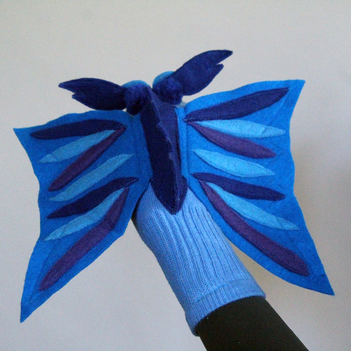 Beautiful Blue Luxury Dragon Sock Puppet With Removable Fire - Etsy