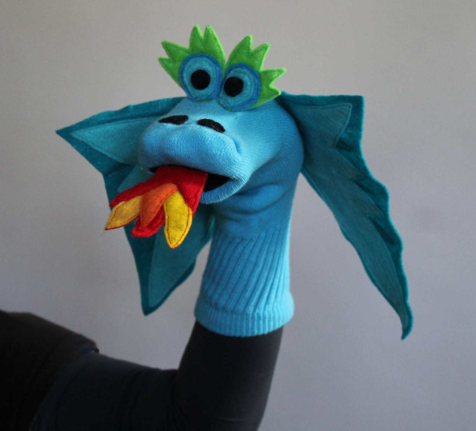 Museum Quality Turquoise Dragon Puppet, Removable Fire, Myth, Magic for ...