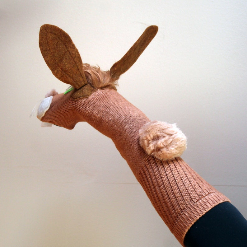 Professionally Sewn Brown Bunny Rabbit Sock Puppet - Etsy