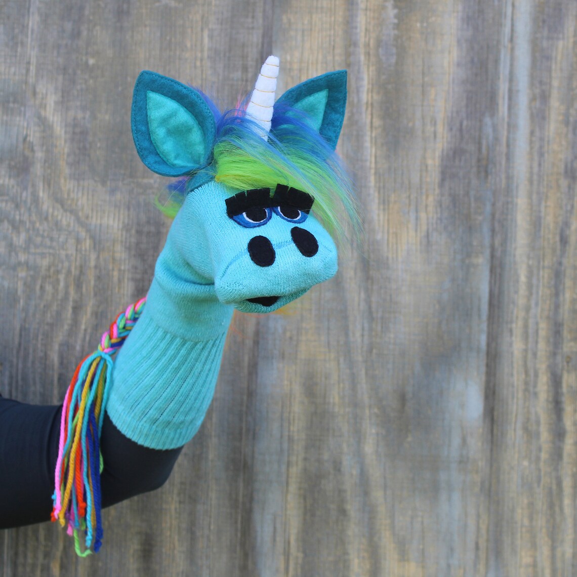 Luxury Artisan Rainbow Unicorn Puppet for Kids & Adults - Etsy