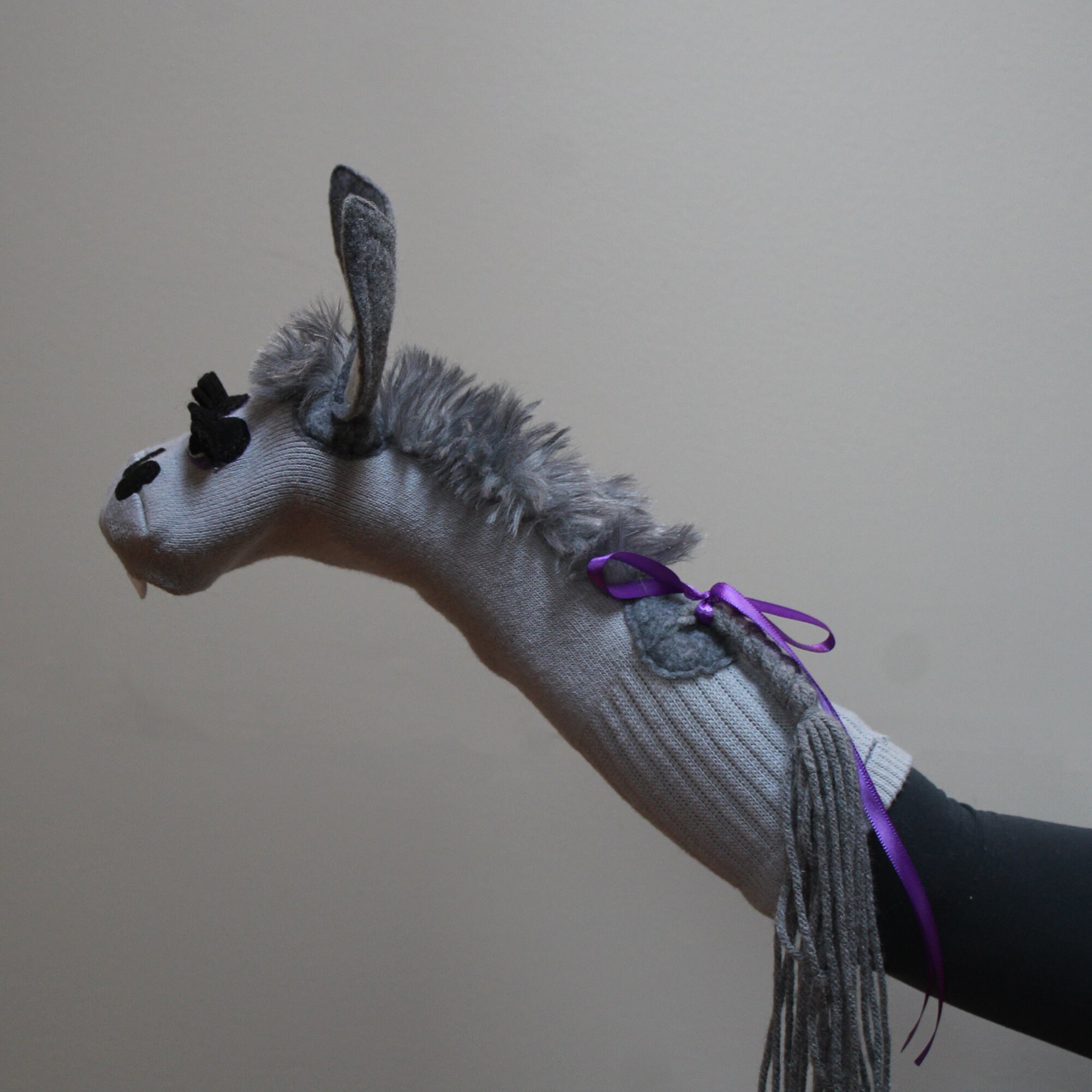 Luxury Sock Puppet, Delightful Donkey, Heirloom Quality, Professionally ...