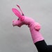 Luxury Bunny Rabbit Sock Puppet Choose Your Color OOAK - Etsy