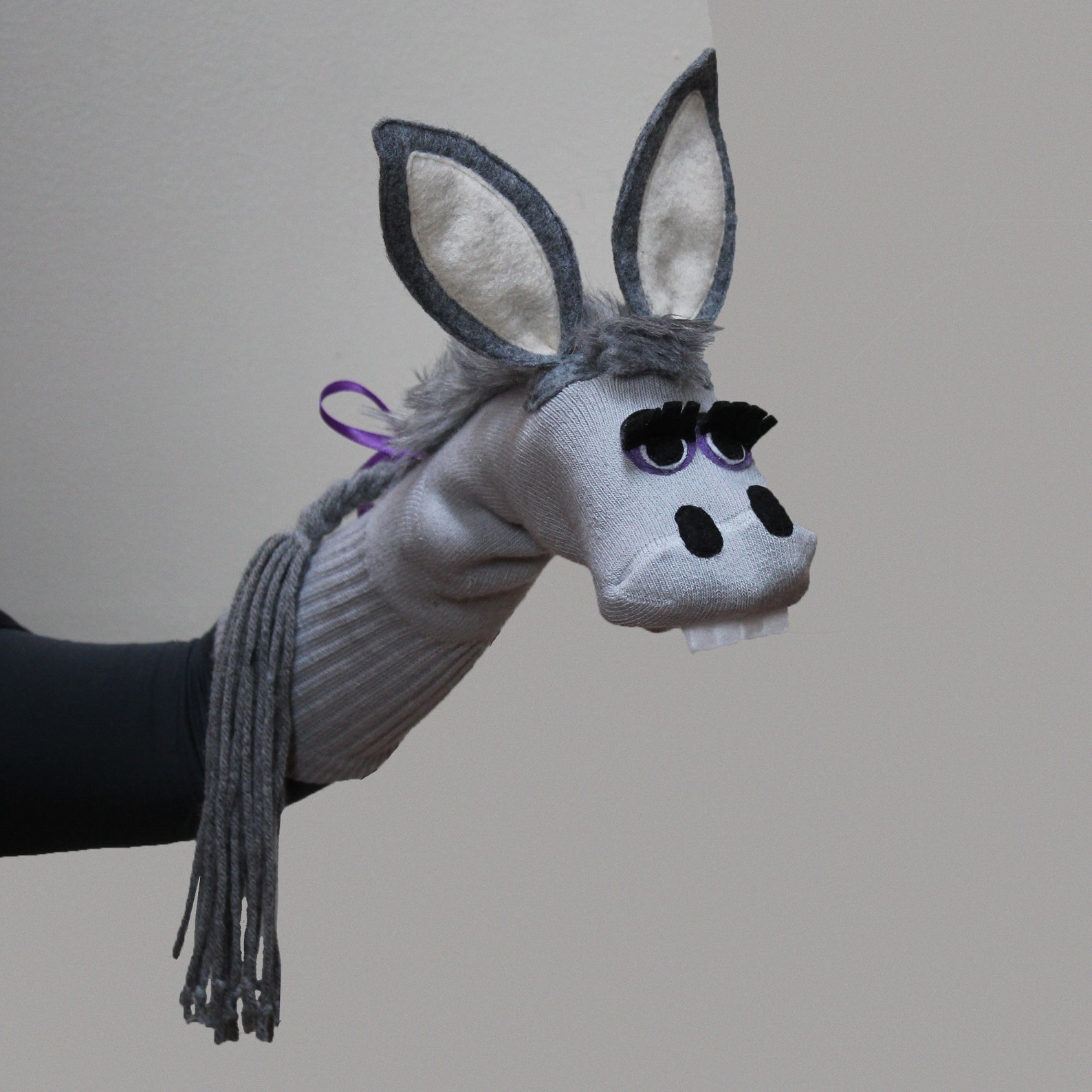 Luxury Sock Puppet Delightful Donkey Heirloom Quality | Etsy