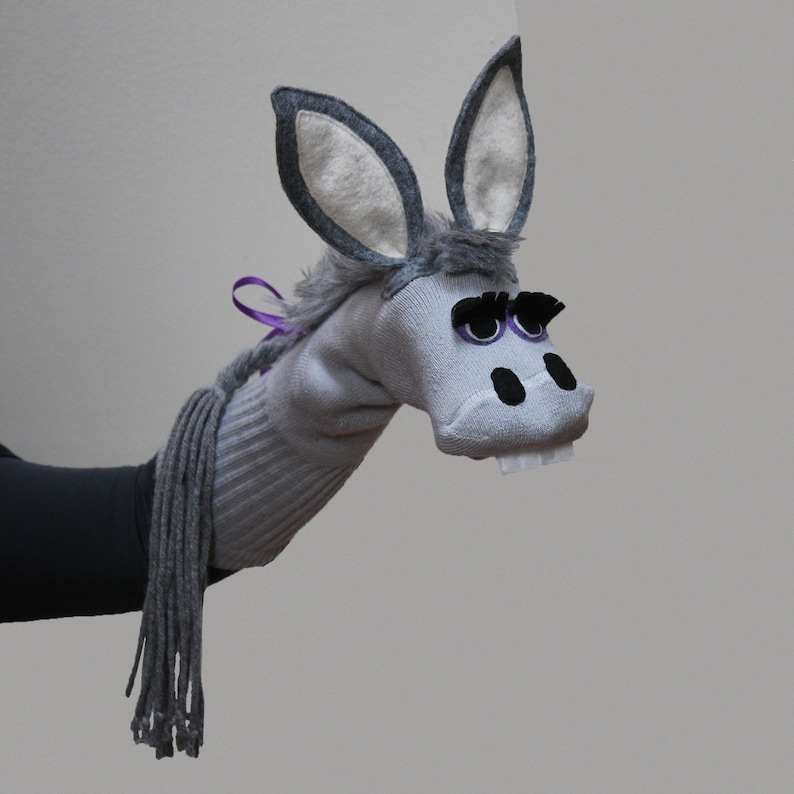 Luxury Sock Puppet Delightful Donkey Heirloom Quality | Etsy