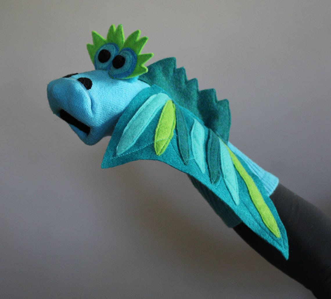 Museum Quality Turquoise Dragon Puppet, Removable Fire, Myth, Magic for ...