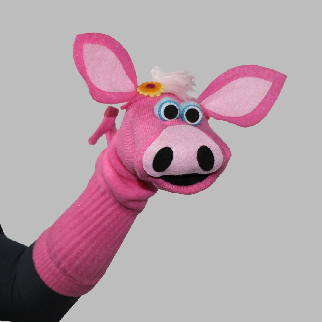 Pig Sock Puppet, DELUXE, 22 Piece, DIY Craft Kit, Creative, Screen-free ...